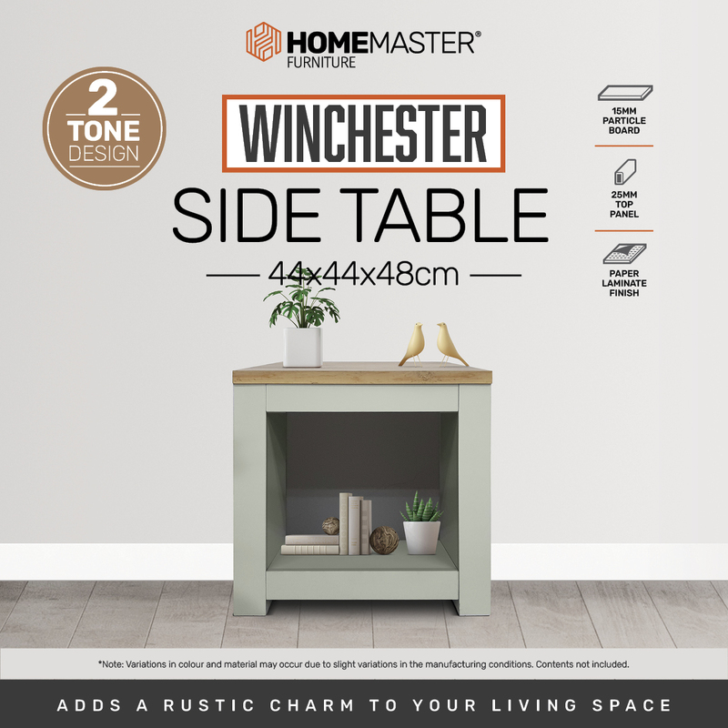 Home Master Winchester Two Tone Side Table Stylish Flawless Design 44 x ...