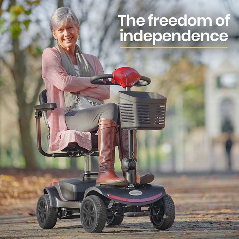 EQUIPMED Electric Mobility Scooter Portable Folding for Elderly Older ...