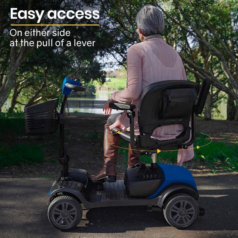 EQUIPMED Electric Mobility Scooter Portable Folding for Elderly Older ...