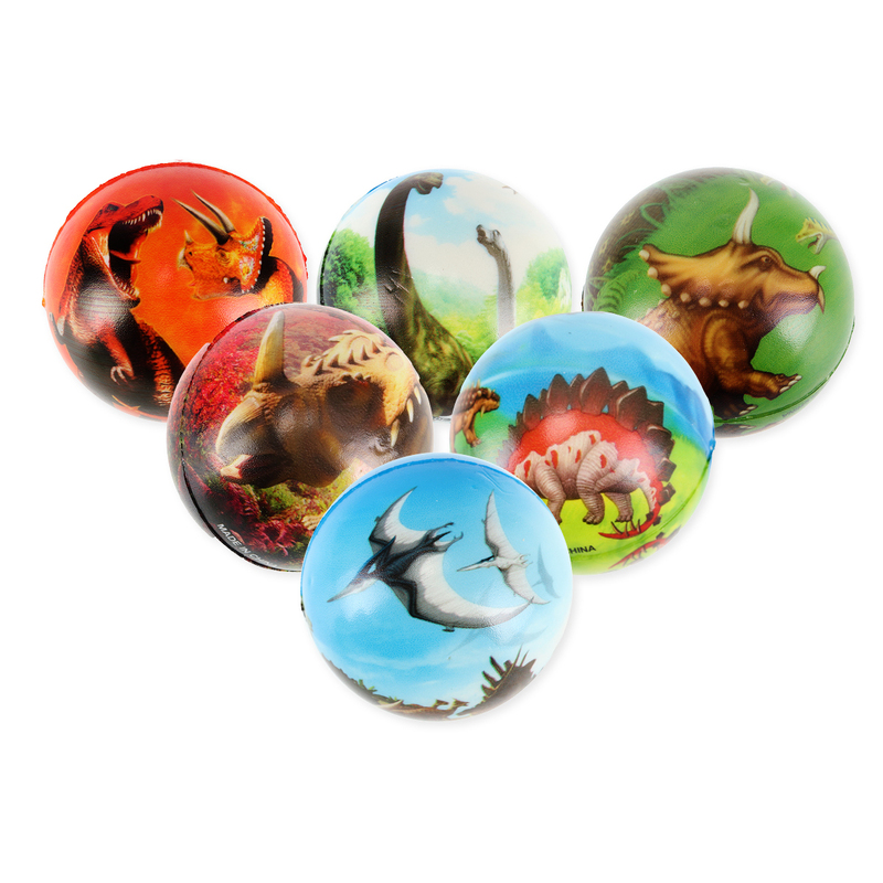 Party Central 36PCE Dinosaur Stress Balls High Quality Rubber Soft Toy ...