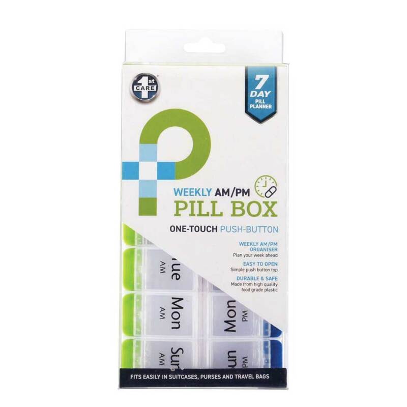 AM/PM Weekly Pill Box 7 Day Tablet Medicine Organiser Holder Case 14 ...