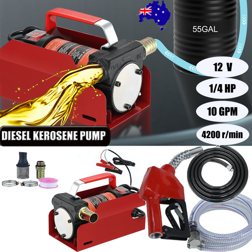 12V Portable Electric Oil Transfer Extractor Fluid Suction Pump Diesel ...