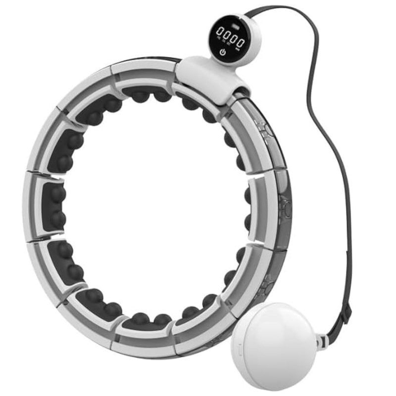 VERPEAK Smart Weighted Hula Hoop with LED Counter Display and 16 ...