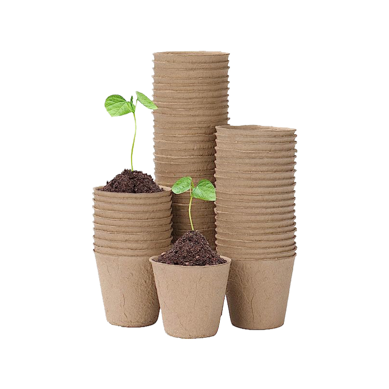 Garden Greens 288PCE Seedling Paper Pulp Pots Organic Biodegradable 8.5 ...