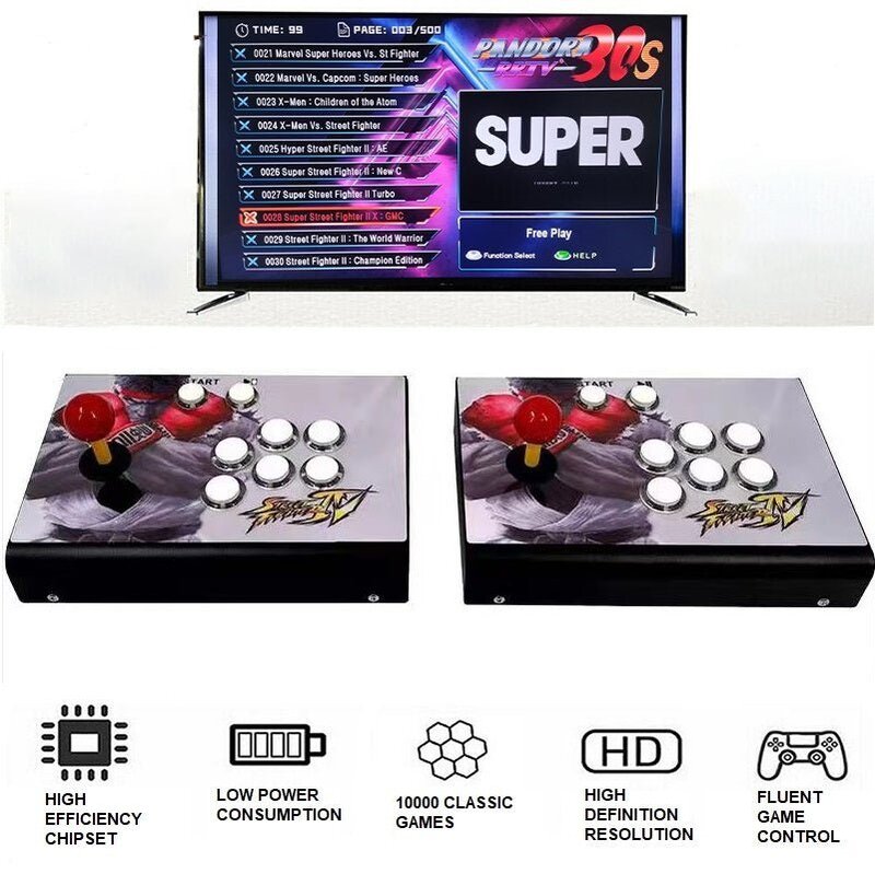 2022 9800 Games Pandora's Box Video 3D Game HD Video Arcade Consoles ...