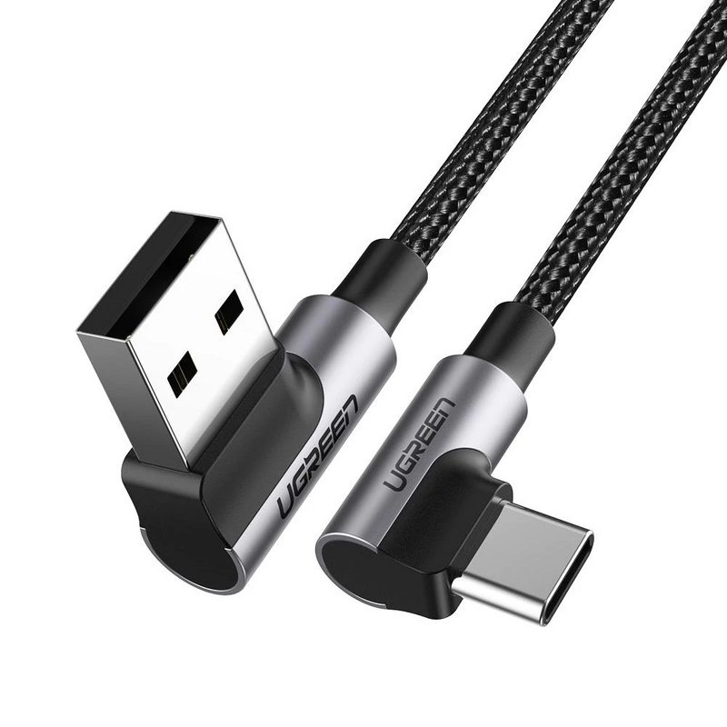 UGREEN 90 Degree Angle USB-A to 90 Degree Angle Type-C M/M Cable 2m ...