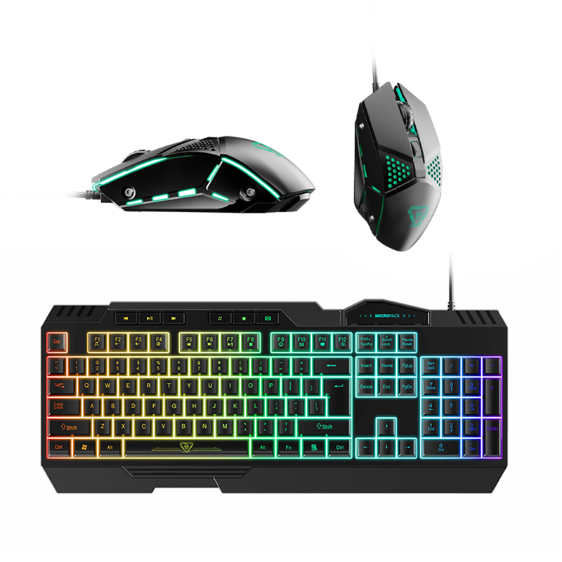 Mouse Keyboard 2 In 1 Backlight Gaming Breathing Rainbow LED Combo for ...