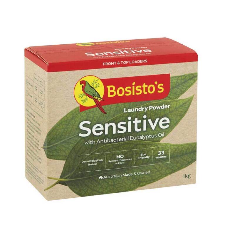 1Kg Laundry Powder Sensitive Bosisto's Eco Natural Eucalyptus Washing ...