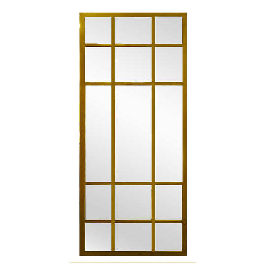 Window Style Mirror Full Length - Gold 80 CM x 180 CM