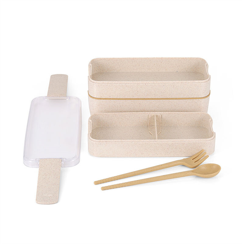 Cookingstuff 3-Layer Bento Box Students Lunch Box Eco-Friendly ...