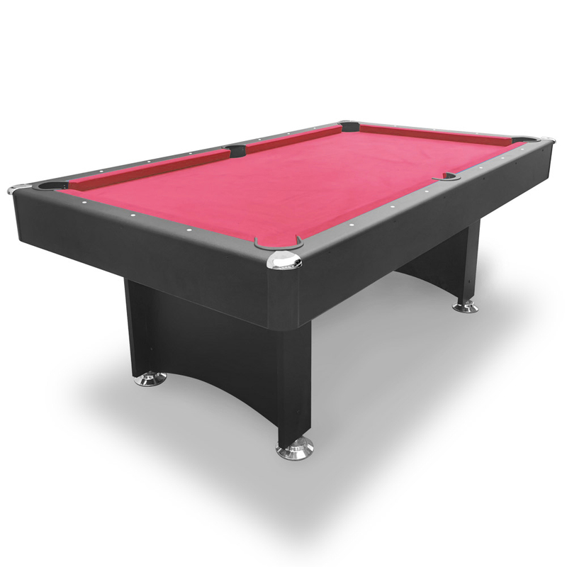 MACE 7FT Modern Design Pool Table Snooker Billiard Table Black Frame ...