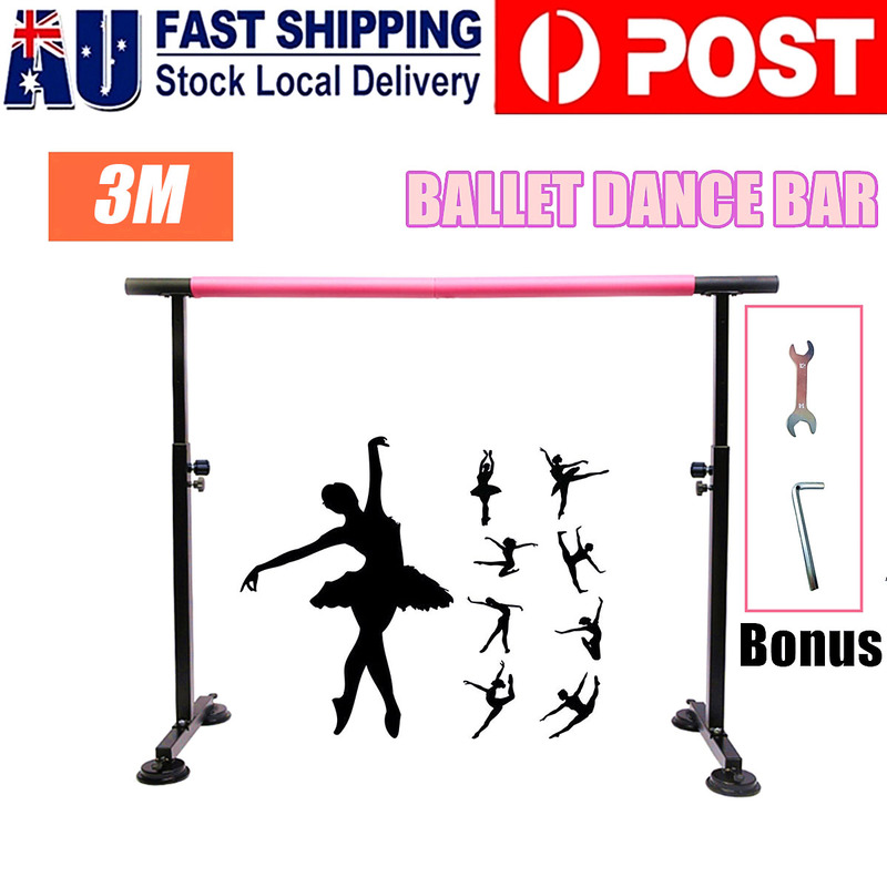 3M Safety Portable Ballet Bar Freestanding Stretch Barre Dance Bar ...