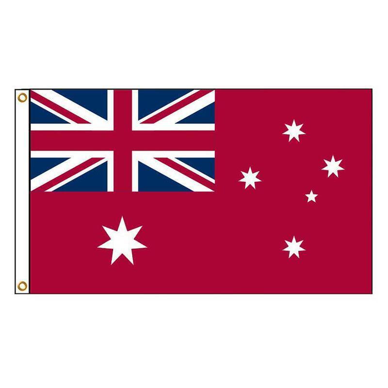 Large Australia Red Ensign Flag Duster Aussie Heavy Duty Marine Navy 90 ...