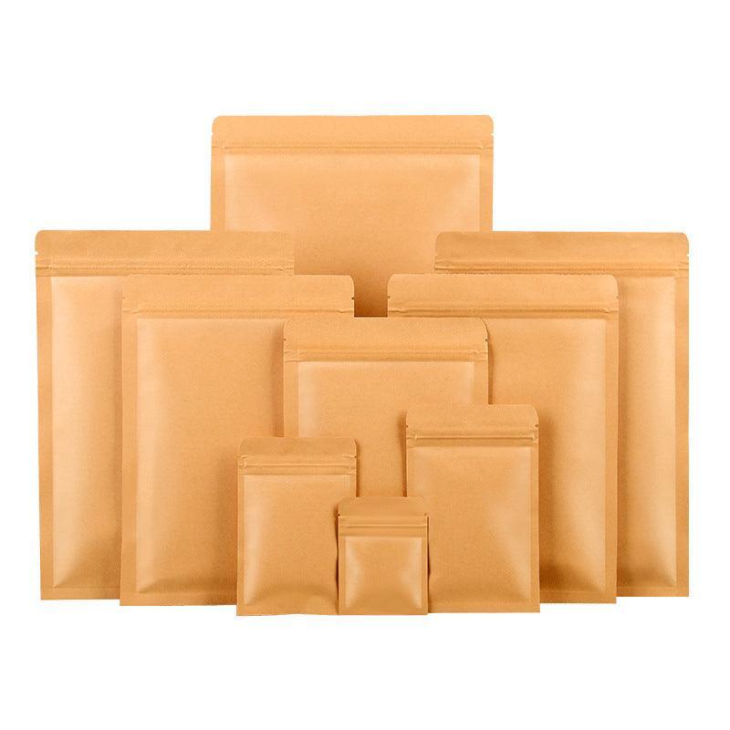 Kraft Paper Mylar Storage Self Seal Packing Pouches Aluminum Foil ...