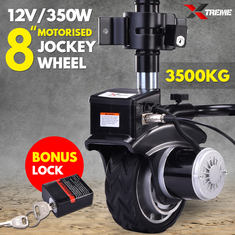 XTREME 12V Motorised Jockey Wheel 350W - Black